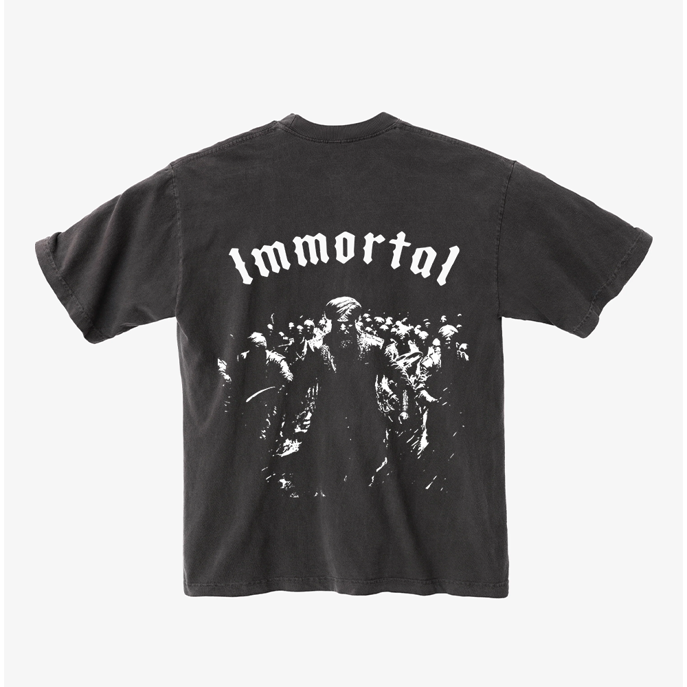 THE IMMORTAL ARMY PREMIUM VINTAGE T-SHIRT - VINTAGE BLACK – Soorma